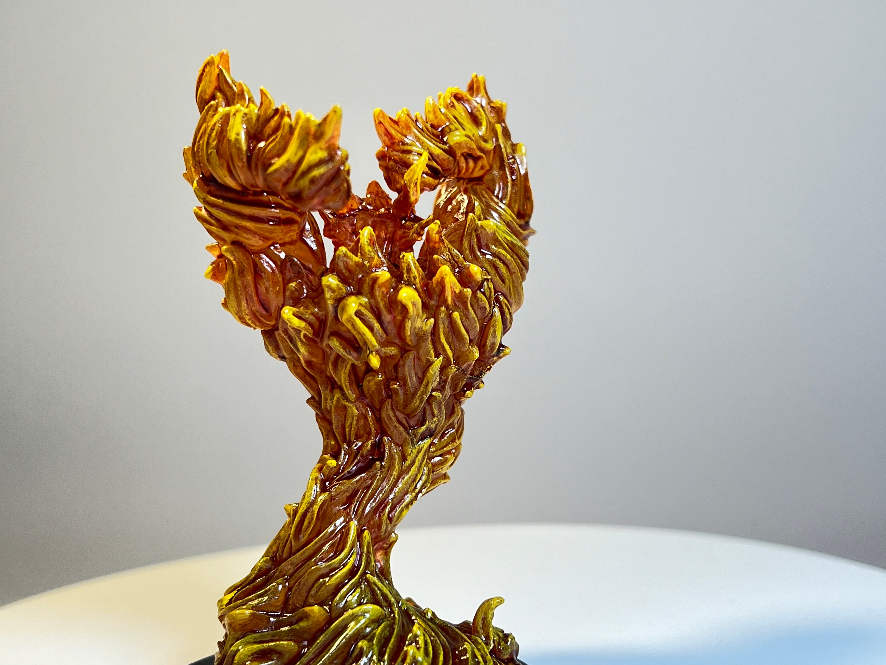 Animated Fire Breath Flame Elemental Painted Miniature Dungeons Dragons ...