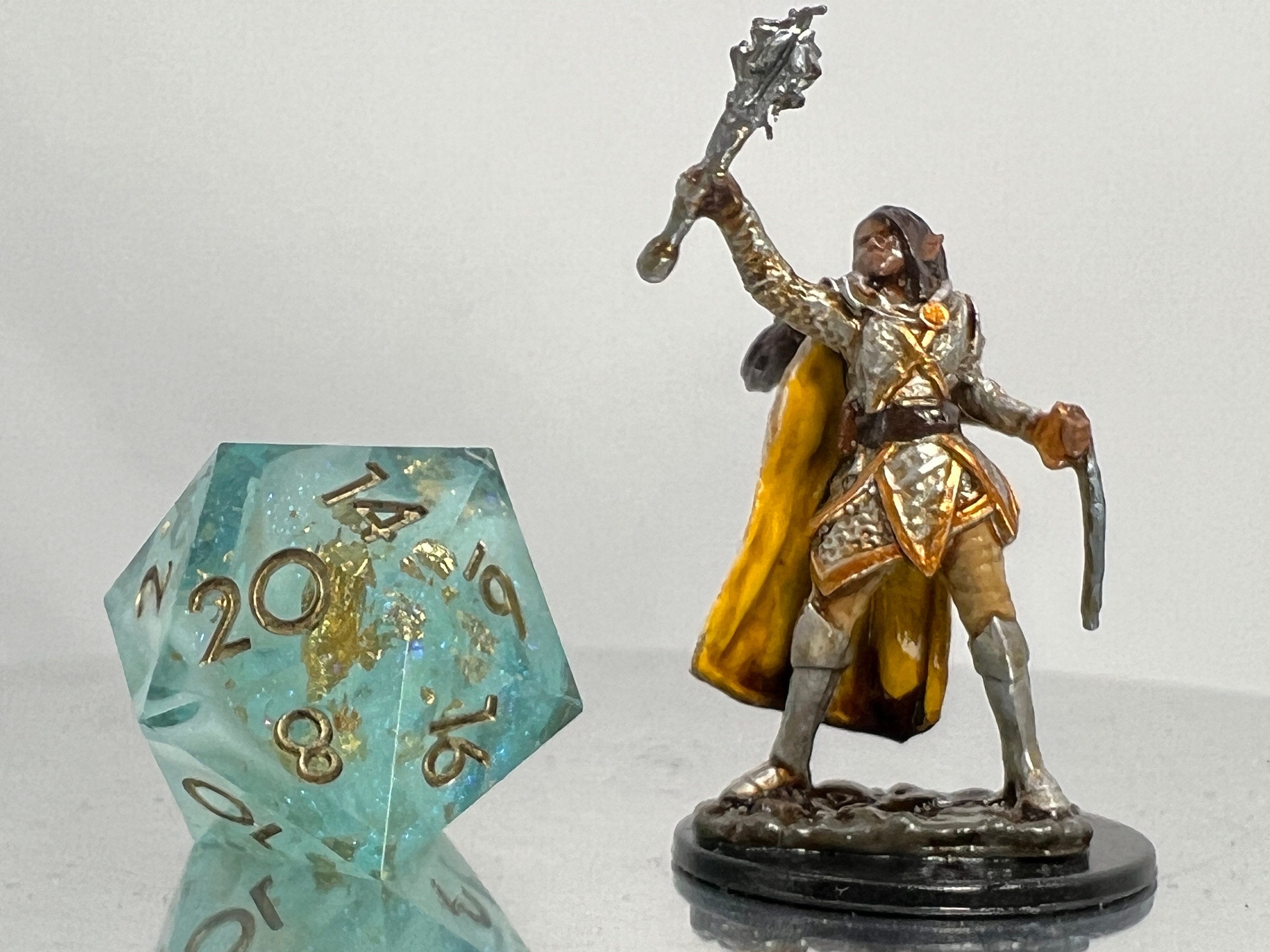 Female Elf Cleric Painted Miniatures Painted Mini Dungeons Dragons D&D ...