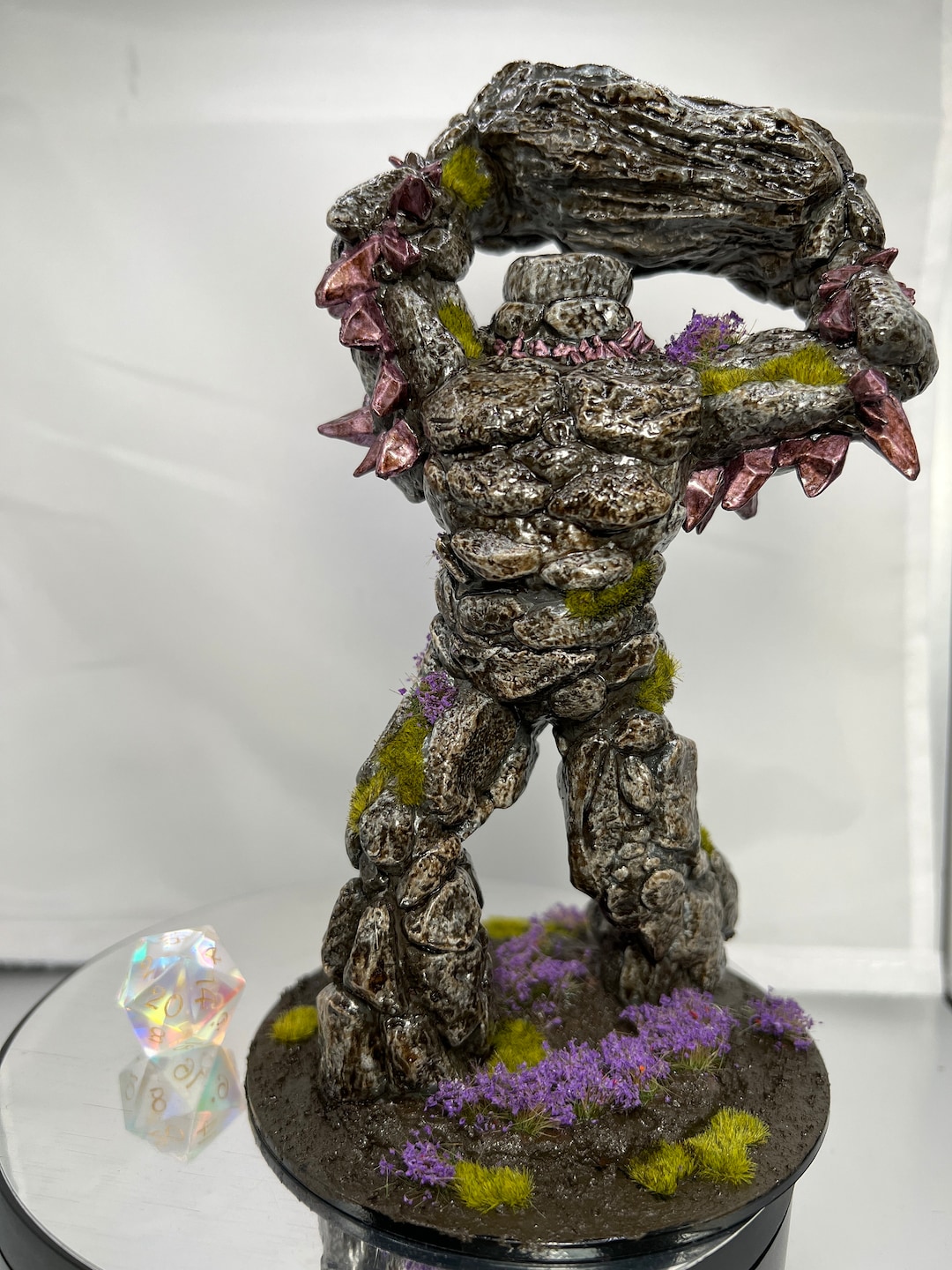 Earth Elemental Lord Rock Stone Hand Painted Miniature Dungeons Dragons ...
