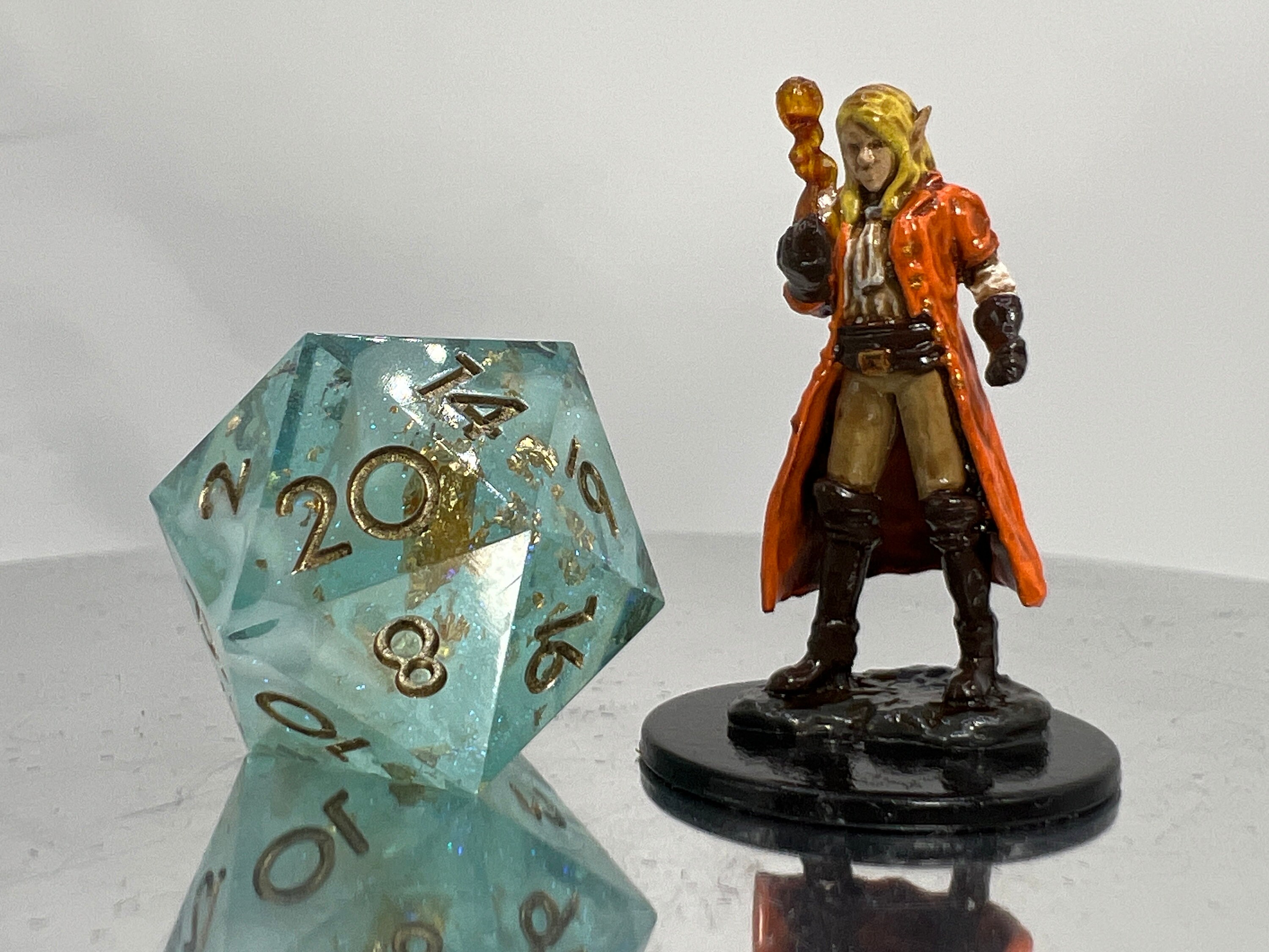 Female Elf Cleric Painted Miniatures Painted Mini Dungeons Dragons D&D ...