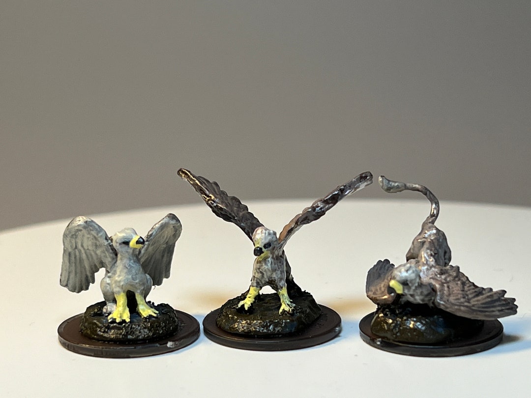 Baby Griffon Hawk Hatchlings Painted Monster Creature Miniature ...