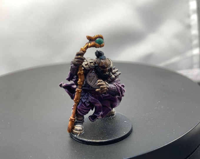 Male Dwarf Artificer Warlock Sorcerer Wizard Hand Painted Miniature Mini Dungeons Dragons D&D ...