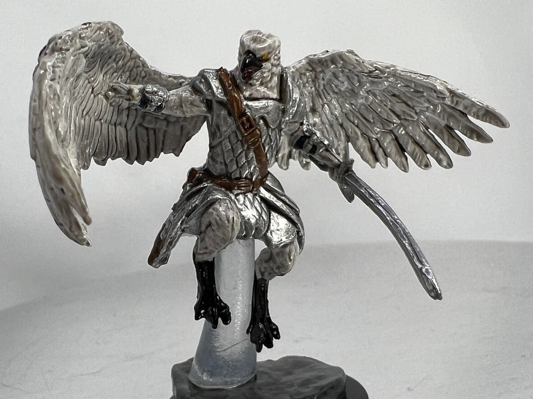 Aarokocra Paladin Cleric Fighter Painted Miniature Dungeons Dragons D&D ...