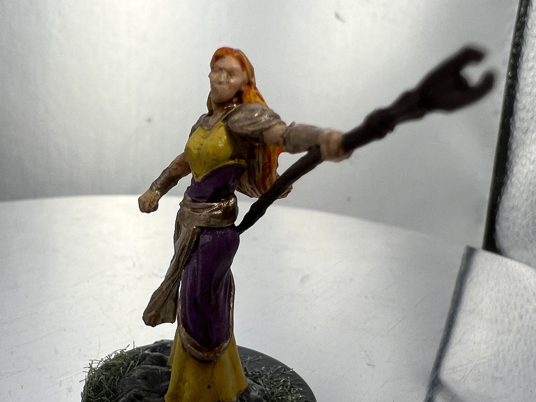 Female Elf Wizard Sorcerer Priest Mage Cleric Hand Painted Miniature ...