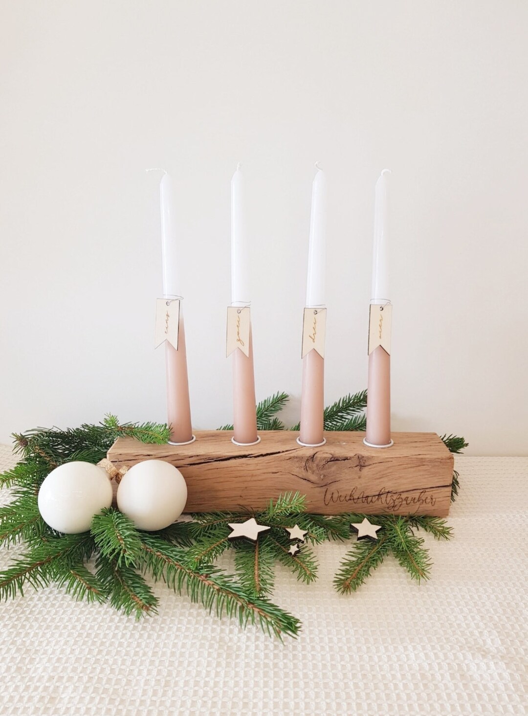 Advent Wreath Advent Board Advent Stand Stick Candles Solid Wood Candle ...