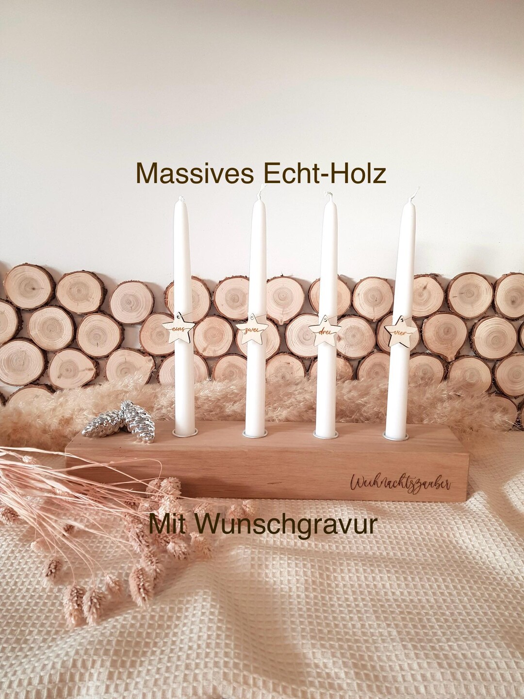 Advent Wreath Advent Board Advent Stand Stick Candles Solid Wood Candle ...