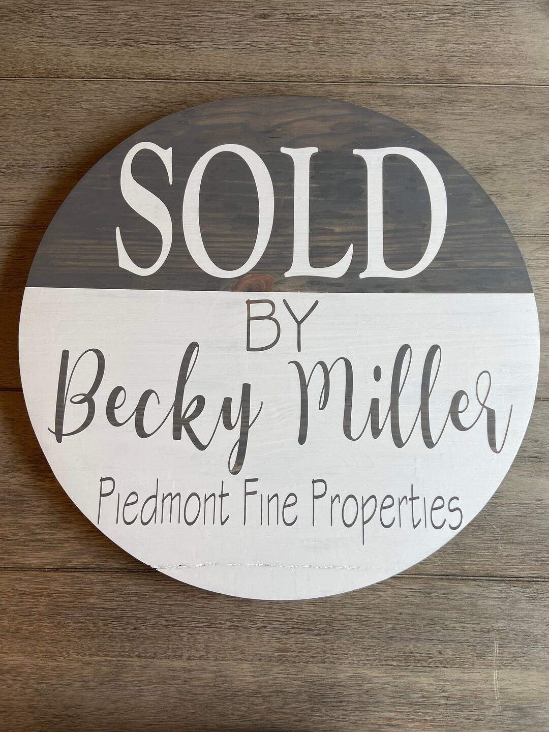 Personalized Real Estate Agent Sign, Custom Real Estate Sold Sign ...