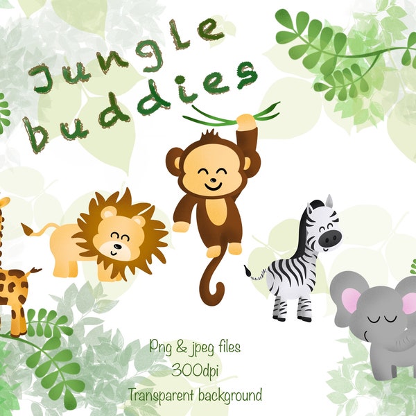 Jungle Clip Art - Etsy