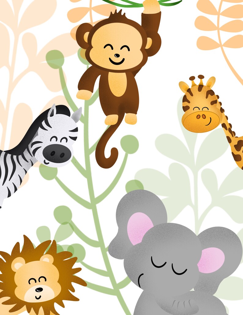 Jungle Buddies Set, Jungle Animals, Jungle Pack, Jungle Animals Clip ...