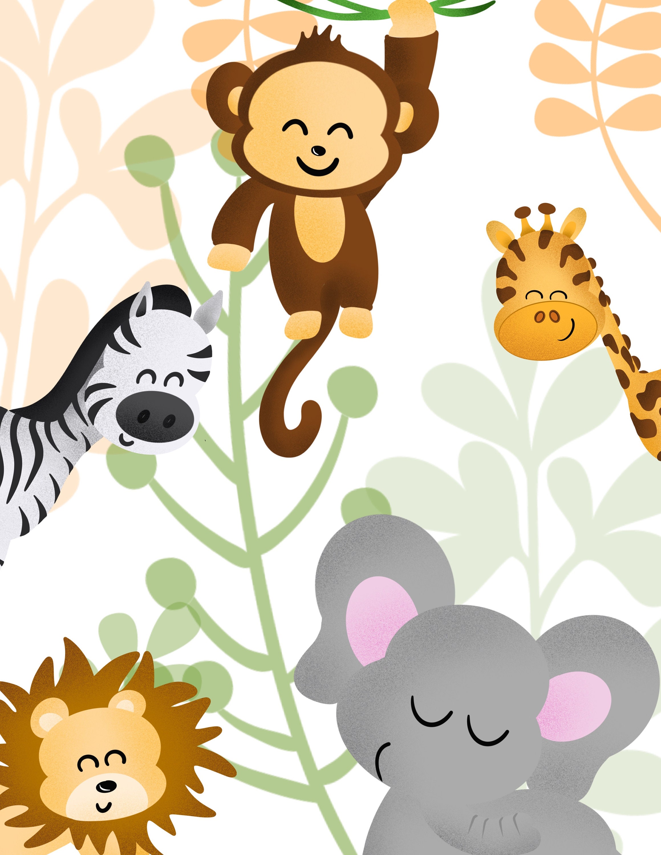 Jungle Buddies Set, Jungle Animals, Jungle Pack, Jungle Animals Clip ...
