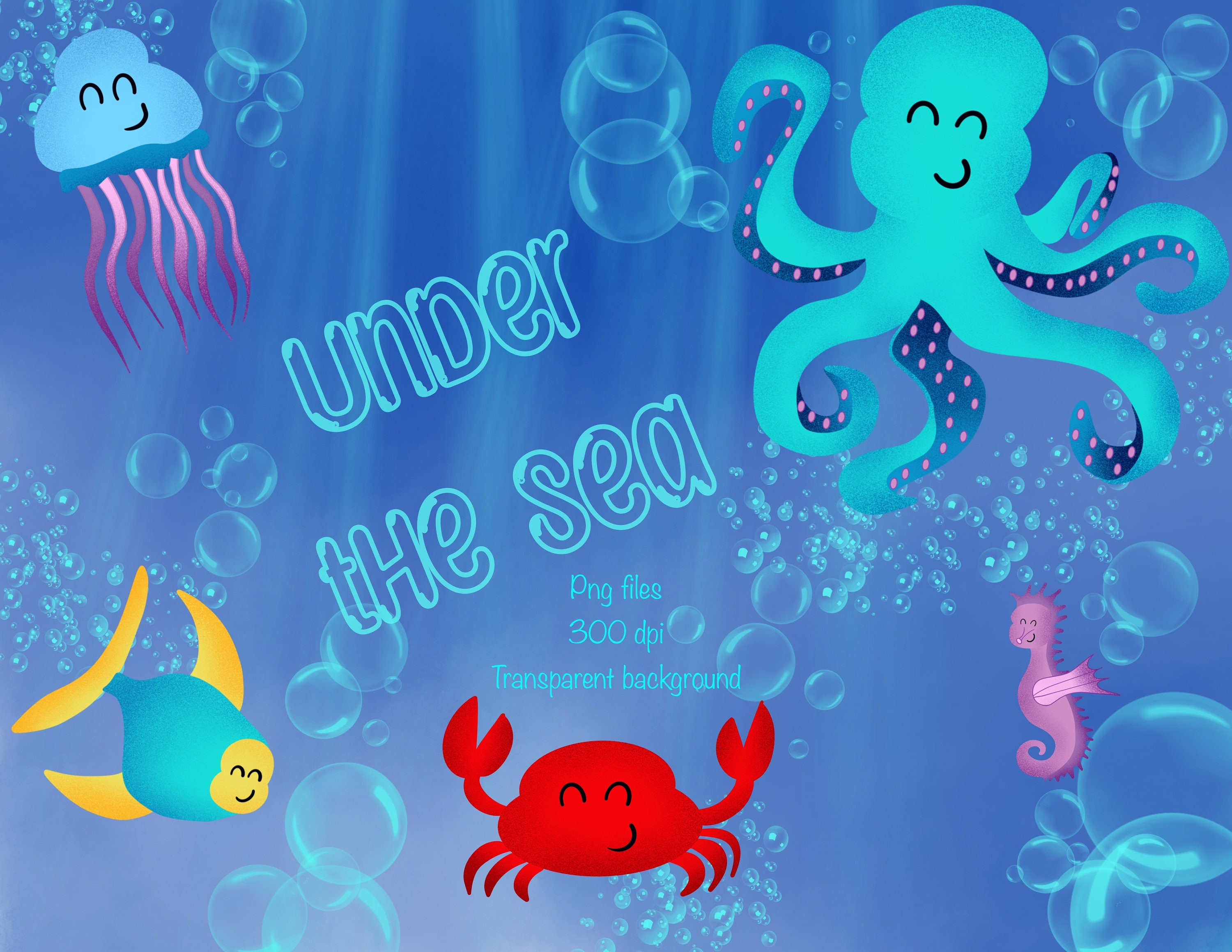 Ocean Animals, Under the Sea, Sea Animals, Ocean Animals Clip Art ...