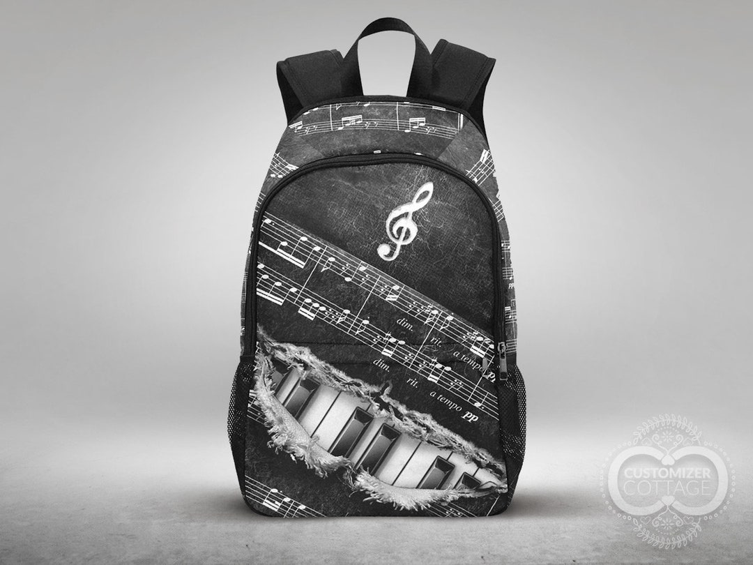 Piano With Sheet Music, Custom Made Backpack - Etsy