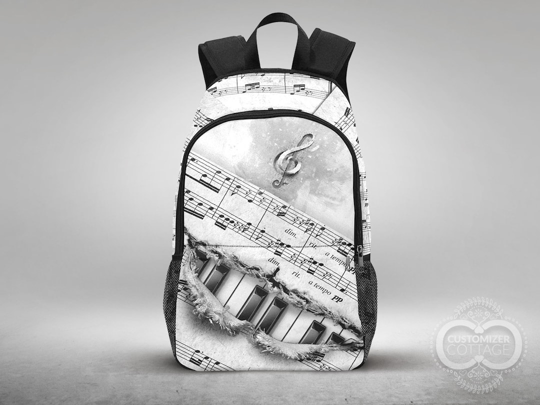 Piano With Sheet Music, Custom Made Backpack - Etsy