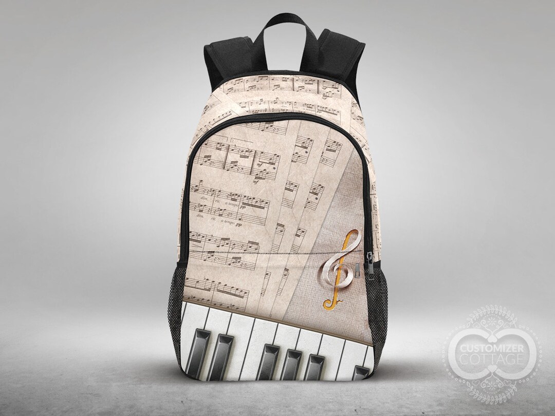 Piano With Sheet Music, Custom Made Backpack - Etsy