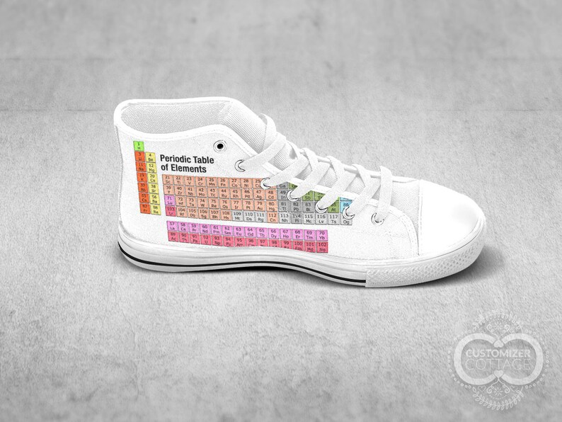 Periodic Table of Elements, Custom Made Shoes - Etsy