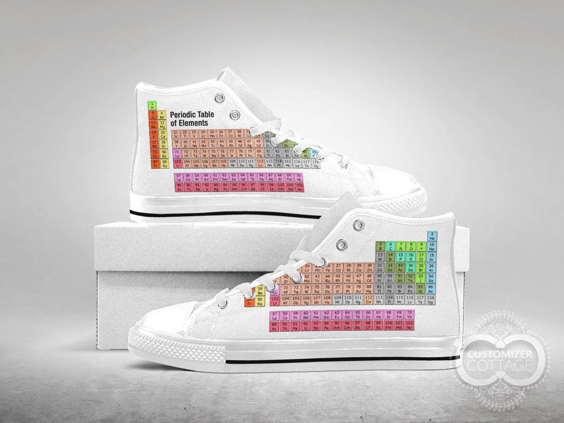Periodic Table of Elements, Custom Made Shoes - Etsy