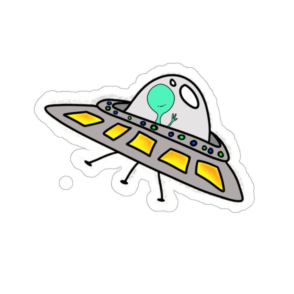 UFO Sticker, Ufo, Kids Stickers, Locker Stickers, Bumper Stickers, Car ...