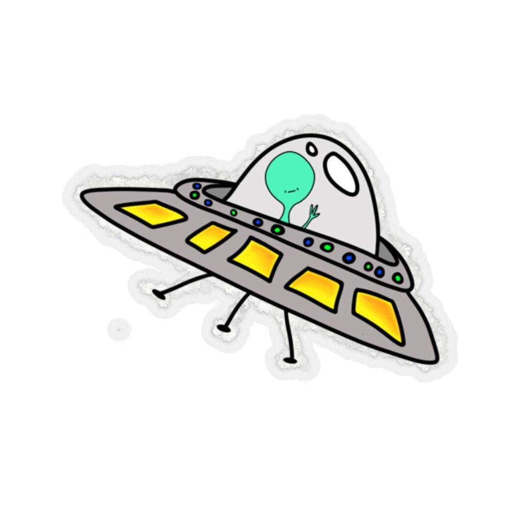 UFO Sticker, Ufo, Kids Stickers, Locker Stickers, Bumper Stickers, Car ...