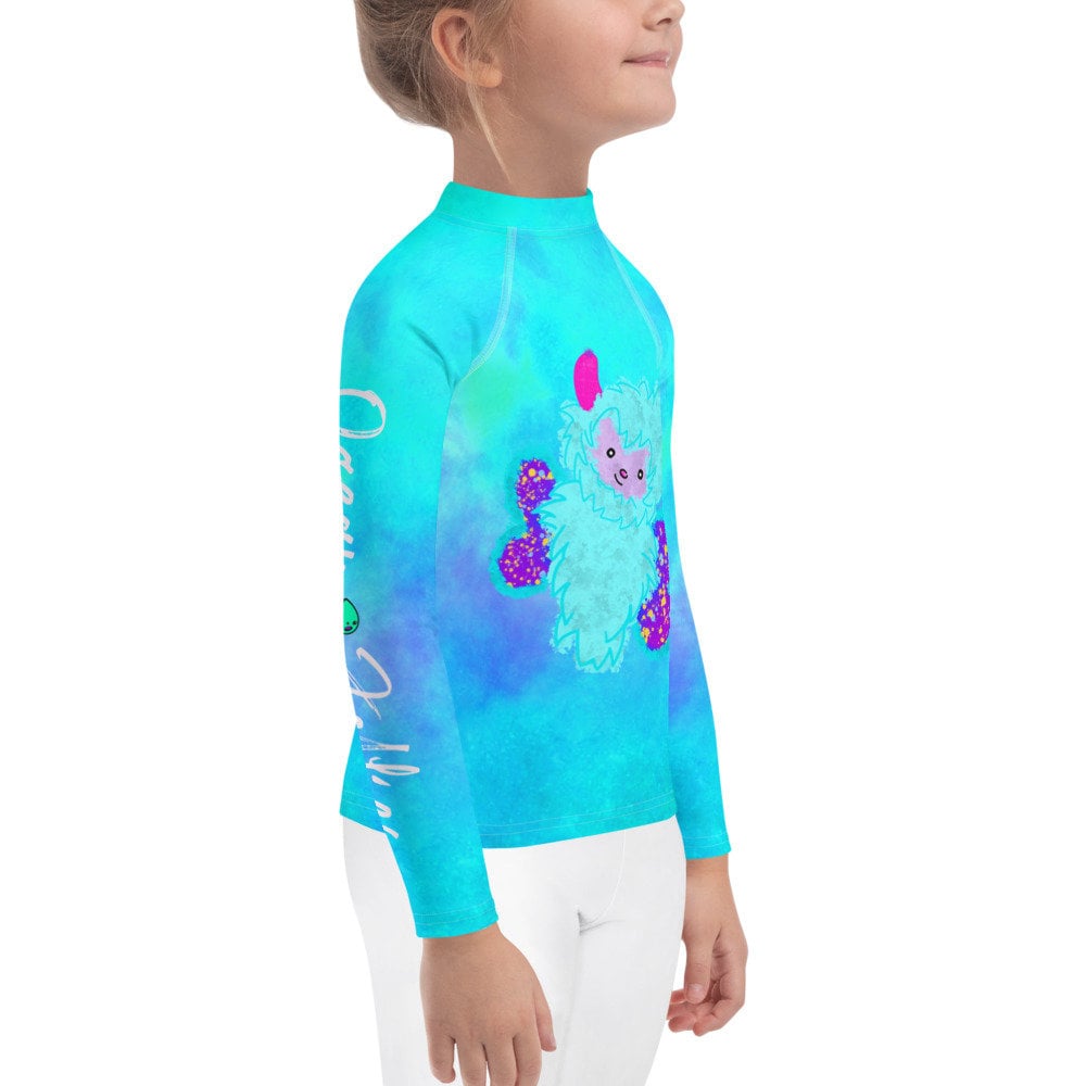 Yeti Moth Kids Rash Guard - Etsy
