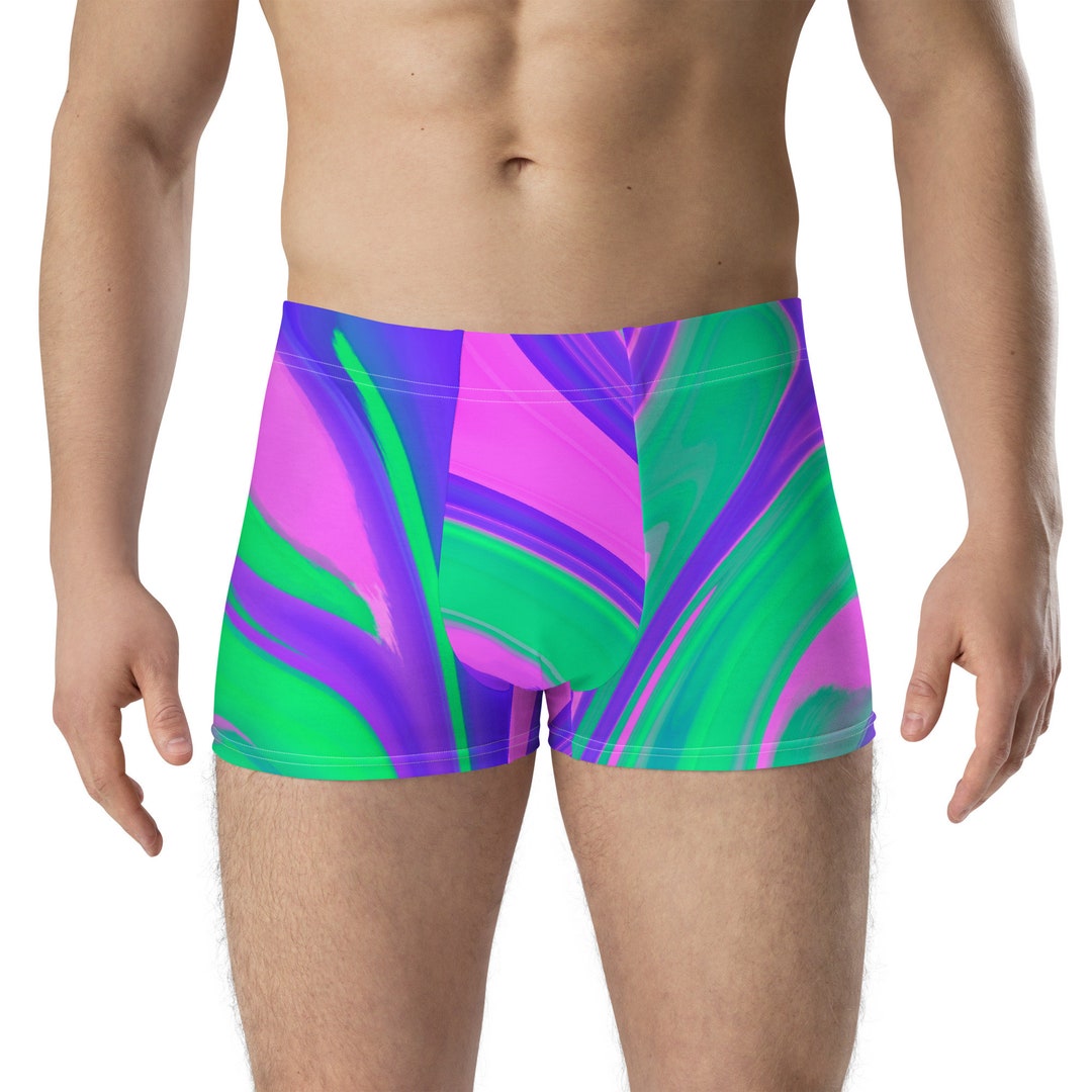 Paint Swirl Boxer Briefs, Mens Boxers, Tie Dye Boxers, Custom Boxers ...