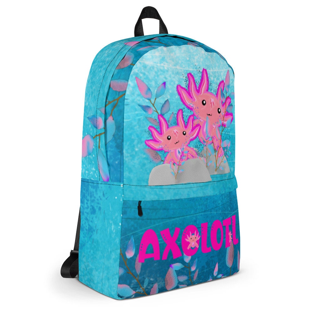 Axolotl Backpack, Cute Backpack, Kids Backpacks, Adult Backpacks ...