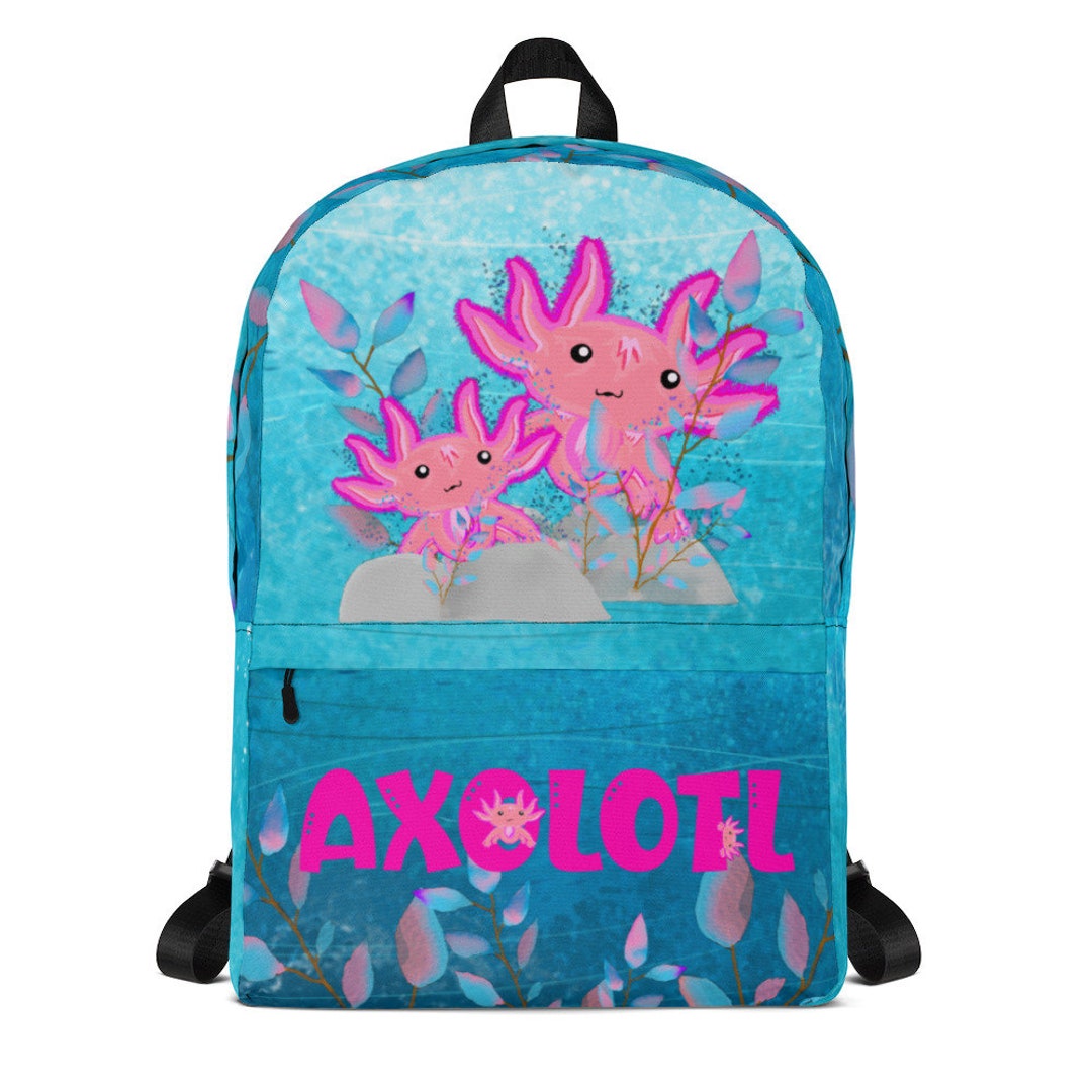 Axolotl Backpack, Cute Backpack, Kids Backpacks, Adult Backpacks ...