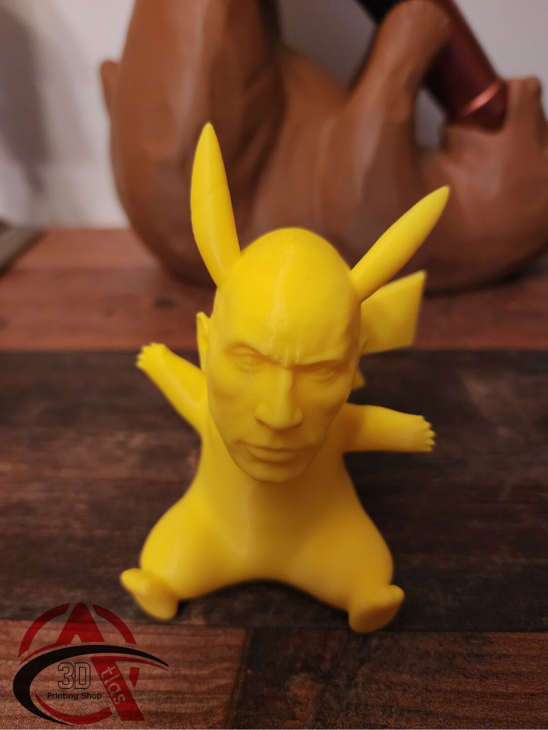 Pikachu Pokémon - Rock Pikachu - Rockachu - 3D Printed - Etsy
