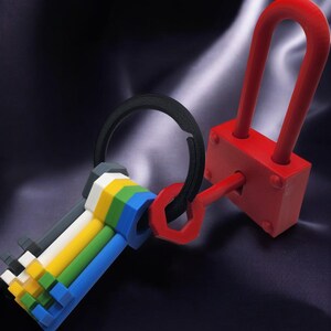 Hello Neighbor Keys With Keyring 3d Printed Pretend Play - Etsy