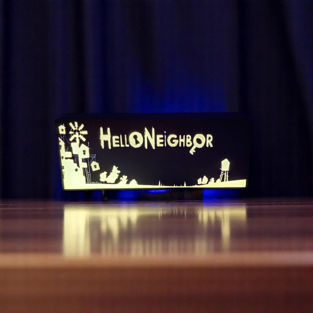 Hello Neighbor 3D Printed Light Box - Etsy