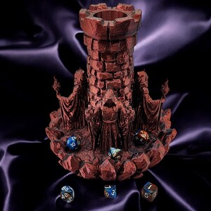 Mad Wizard Dice Tower for Tabletop Games - 3D Printed RPG Accessory - Unique D&D Gift for Gamers ...