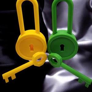 Hello Neighbor Lock and Key - Complete Set of 6 - 3D Printed-fan ...