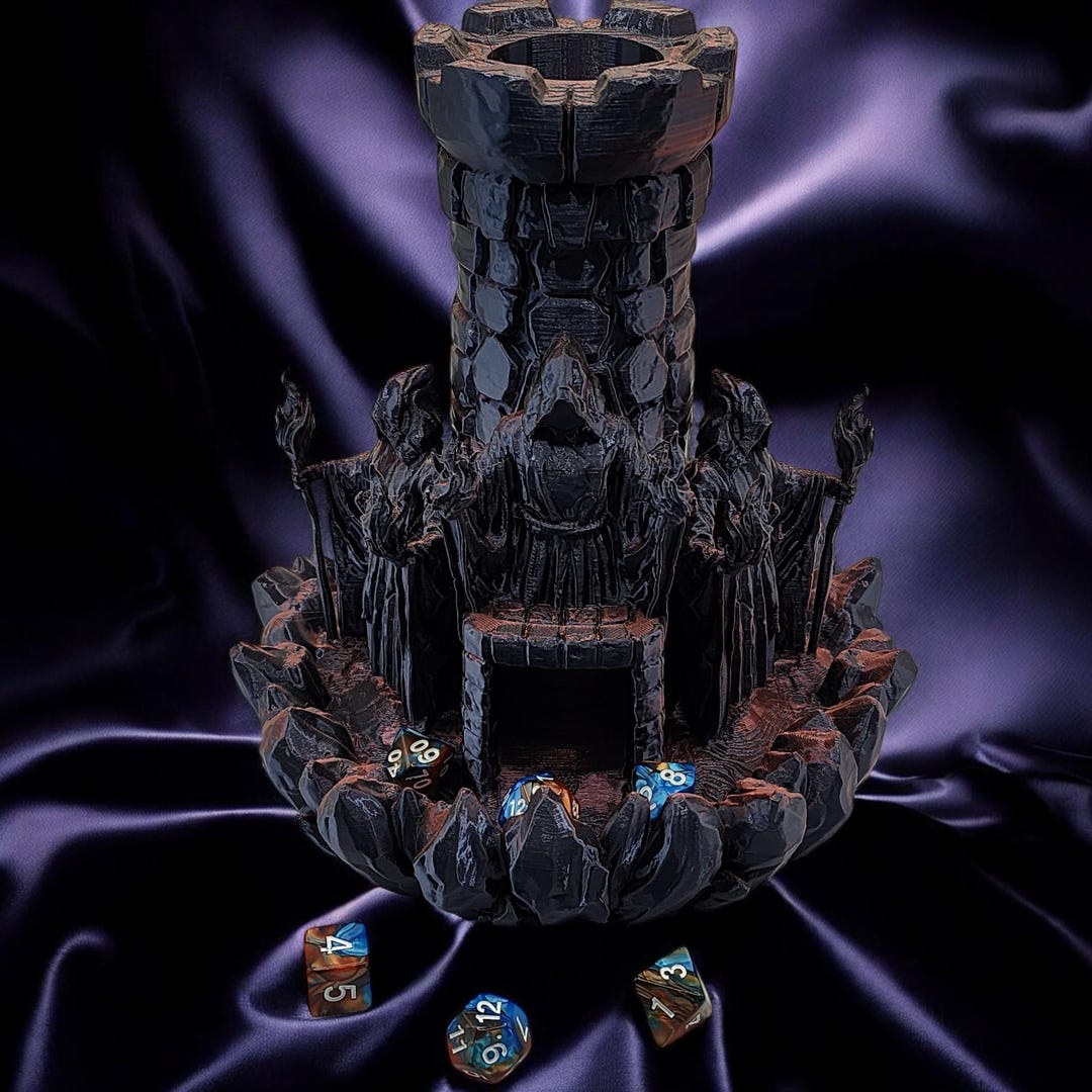 Mad Wizard Dice Tower for Tabletop Games - 3D Printed RPG Accessory - Unique D&D Gift for Gamers ...