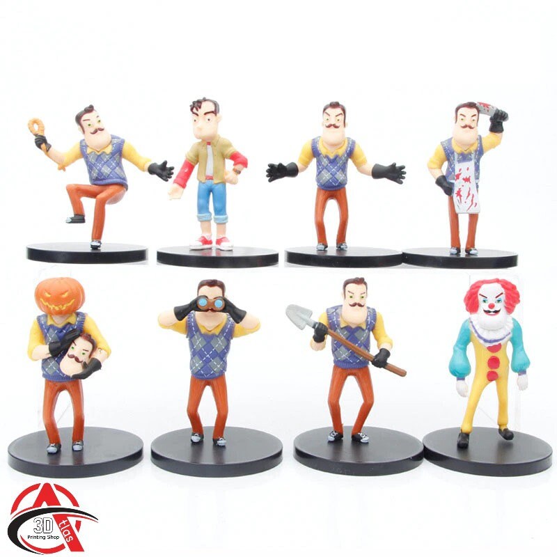 Hello Neighbor Figures Cake Toppers Blind Gift Bags - Etsy