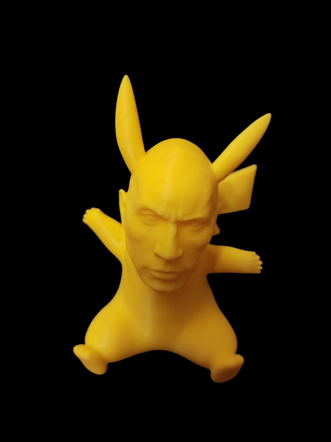 The Rock-pikachu Mashup - 3D Printed Collectible - Etsy