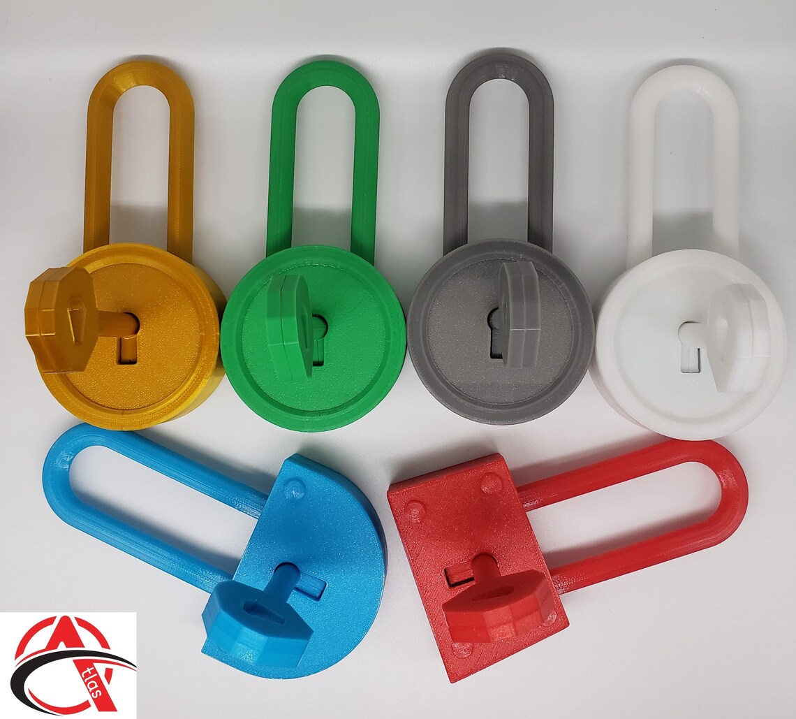 Hello Neighbor Lock and Key 3D Printed/escape Room/ Pretend - Etsy