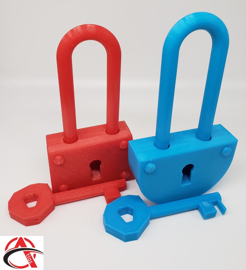 Hello Neighbor Lock and Key 3D Printed/escape Room/ Pretend - Etsy