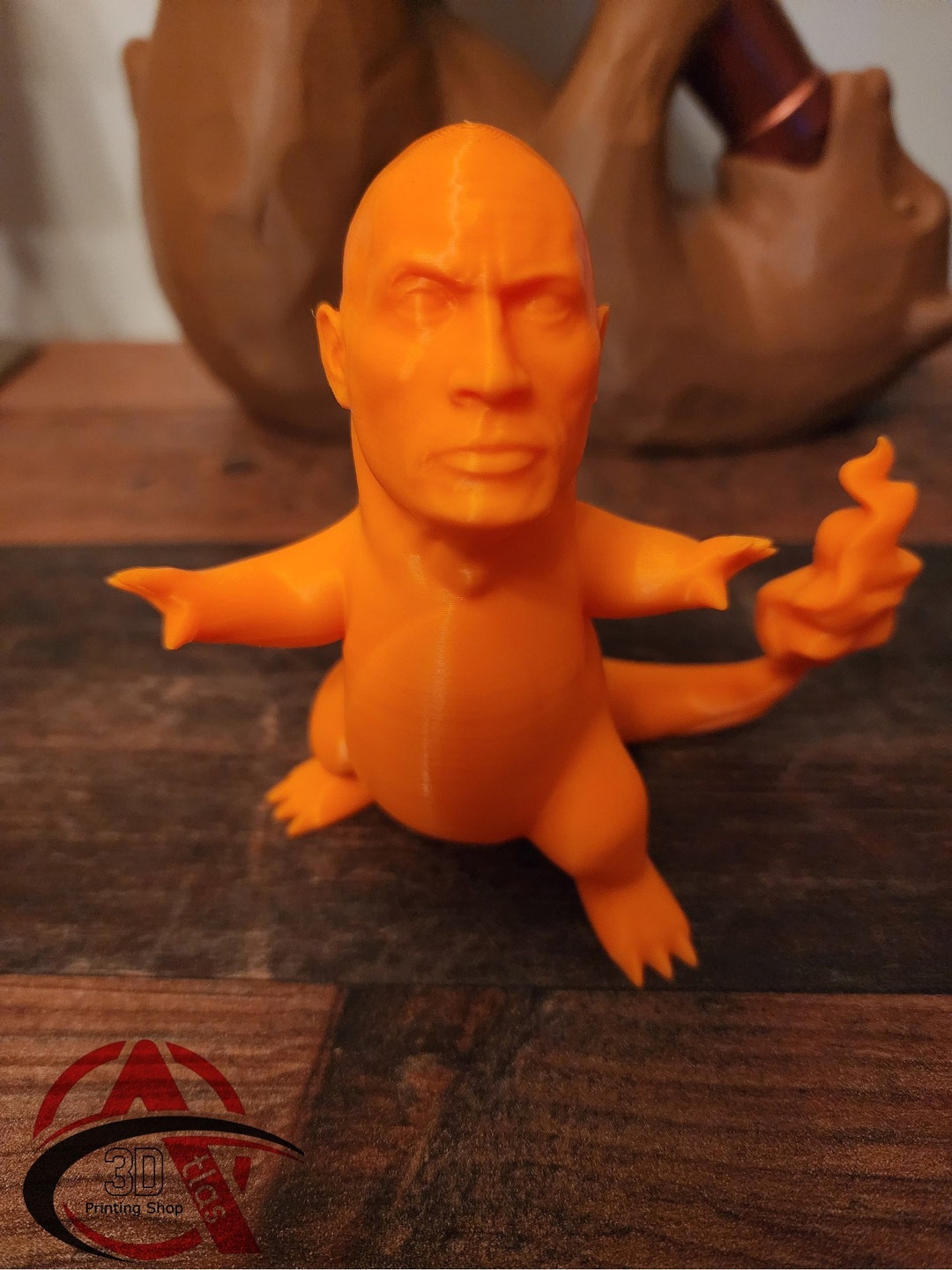 Charmander Pokemon - Rock Charmander - Rockmander - 3D Printed - Etsy