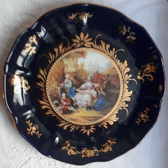 Vintage LIMOGES Collector Plate Renaissance Painting Made in Limoges ...