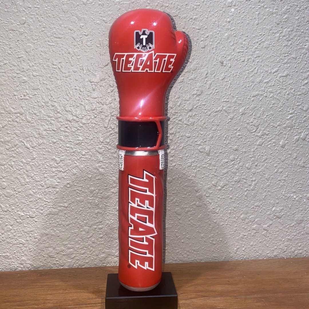 Tecate Red Boxing Glove Beer Tap Handle 11.5” Tapper (rare) New in Box ...