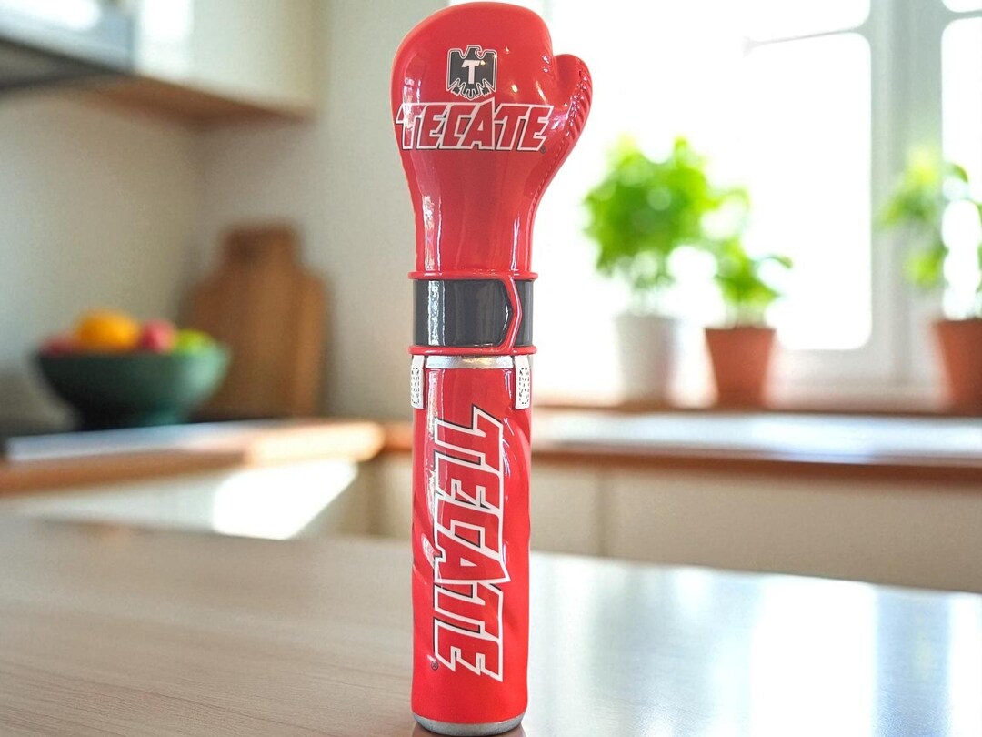 Tecate Red Boxing Glove Beer Tap Handle 11.5” Tapper (rare) Gently Used ...
