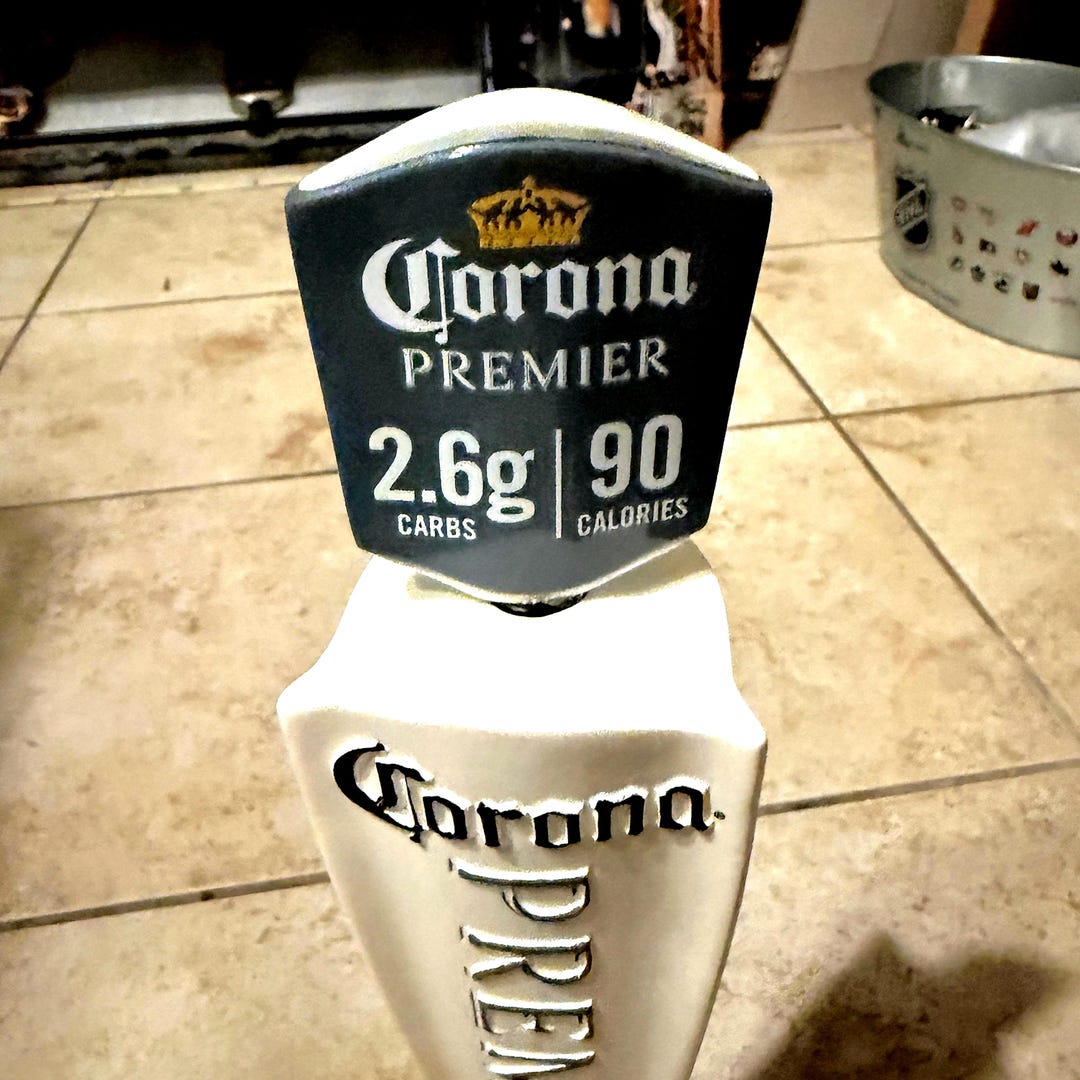 Corona Premier Cerveza Beer Tap Handle 13” W/premier Topper. Gently ...