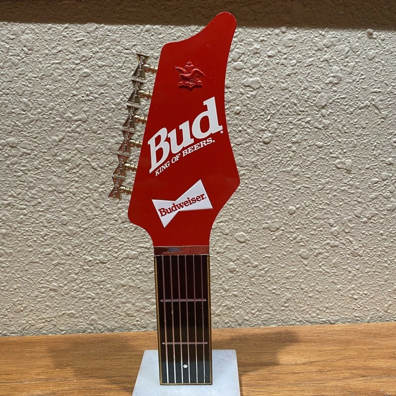 BUDWEISER BEER Tap Handle Vintage GUITAR, Used Good Condition - Etsy