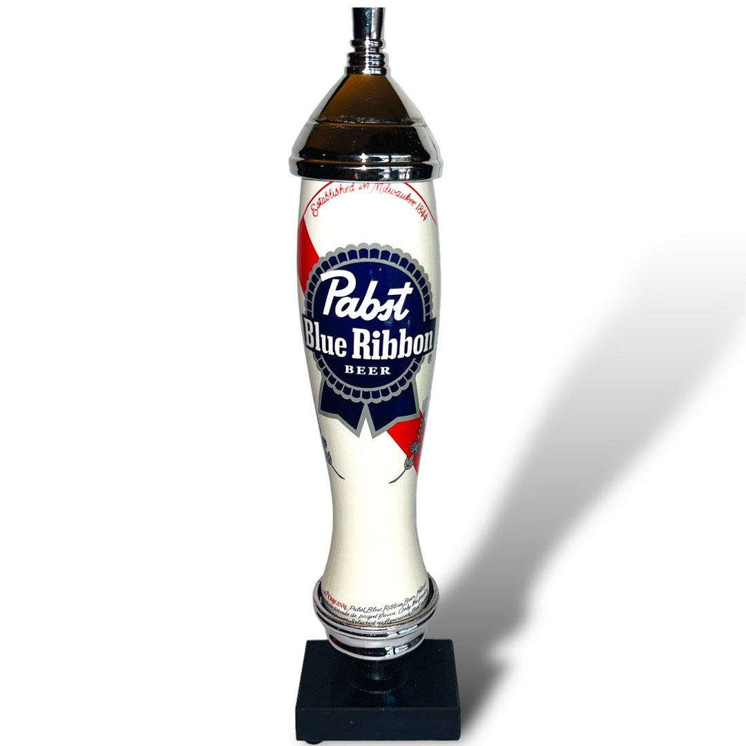 Pabst Blue Ribbon PBR Pub Style Beer Tap Handle Topper Home Bar Man ...