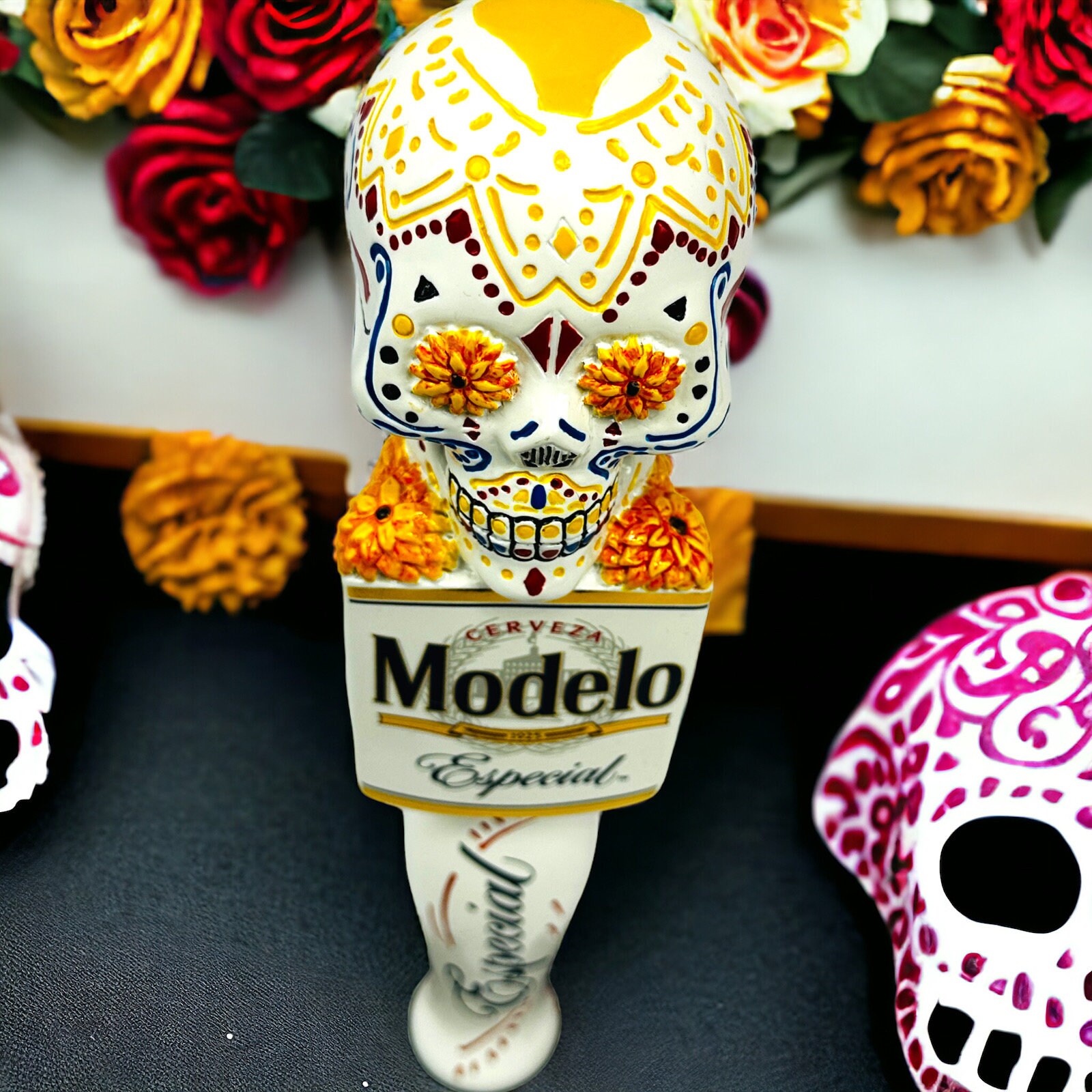 Modelo Especial Sugar Skull Beer Tap Handle New 10tall Day of the Dead ...