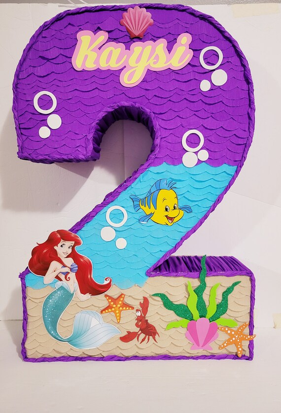 Piñata Ariel Mermaid La Sirenita Happy Birthday - Etsy