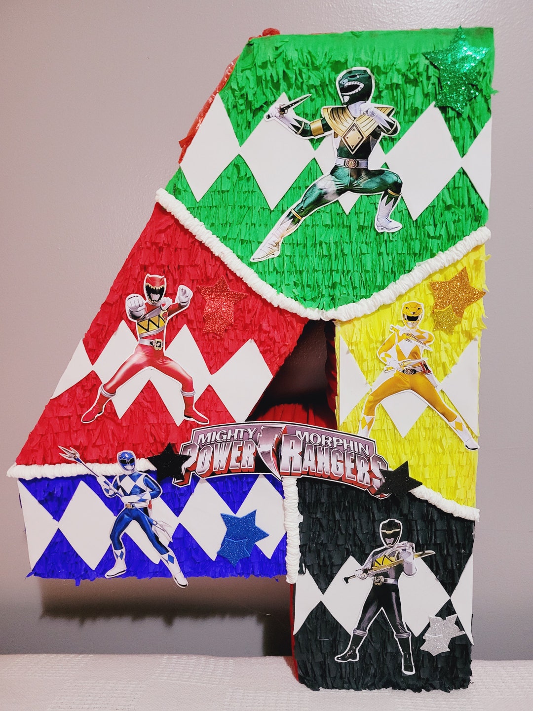 Piñata Power Rangers Happy Birthday - Etsy