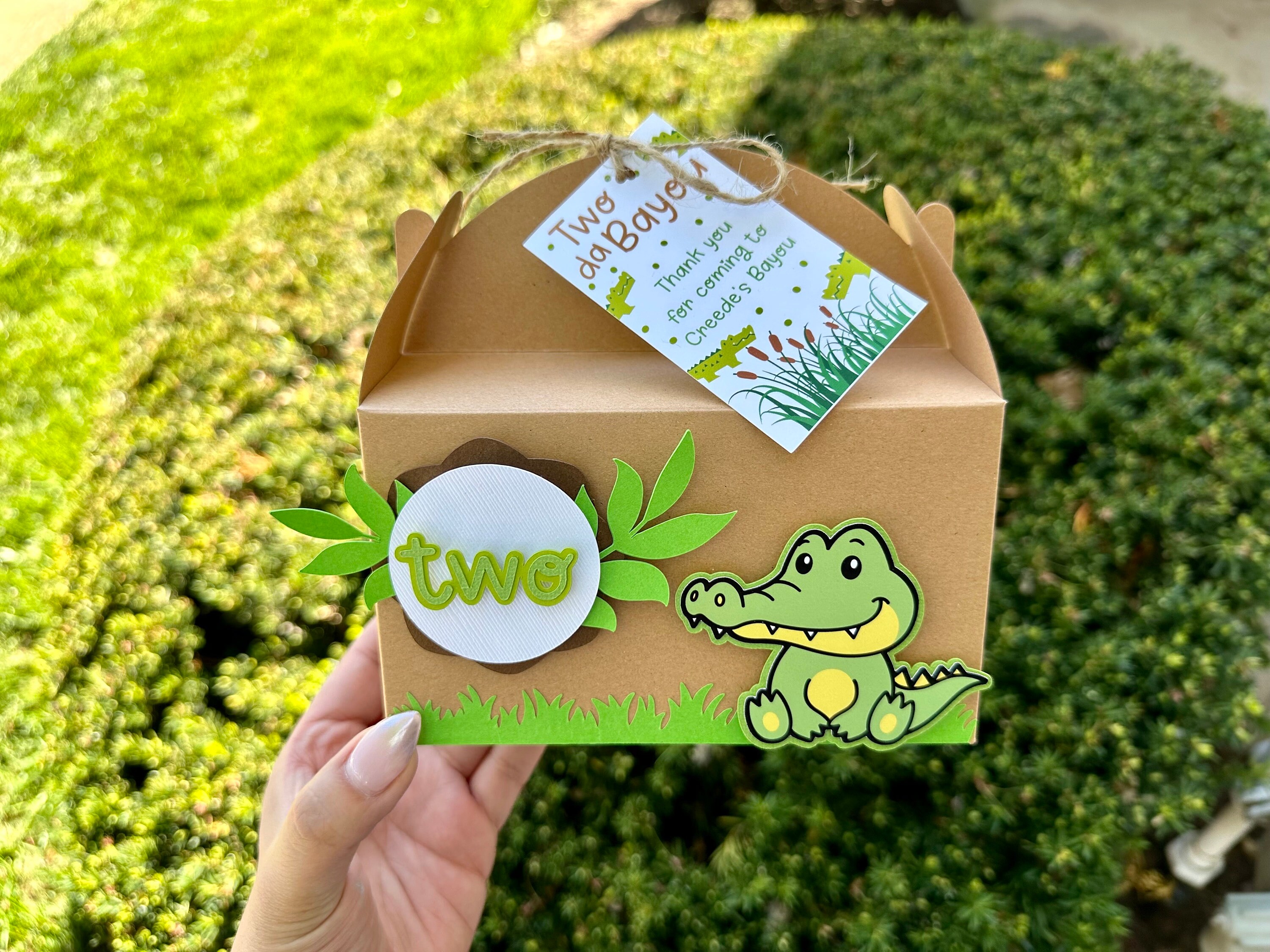 Alligator Favor Boxes Two Da Bayou Gable Boxes Goodie Boxes - Etsy