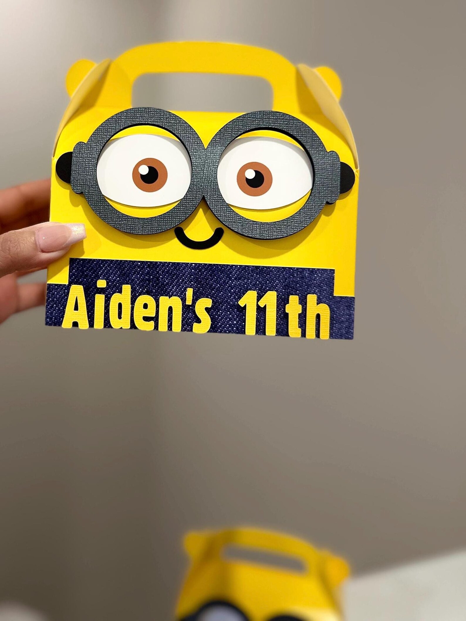 Minion Inspired Personalized Gable Boxes - Goodie Boxes - Etsy