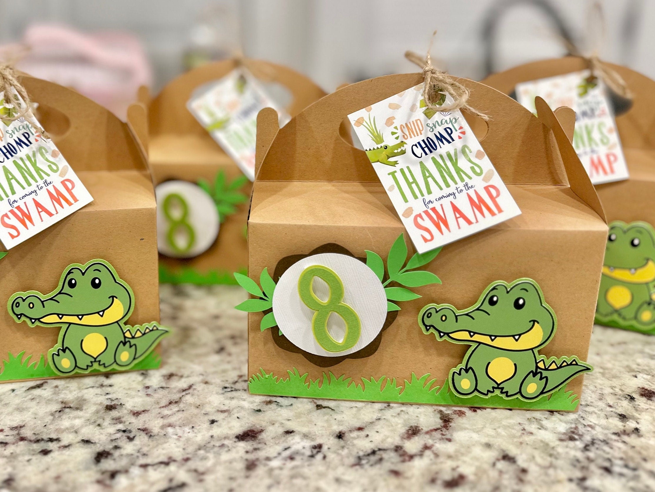 Alligator Favor Boxes Two Da Bayou Gable Boxes Goodie Boxes - Etsy