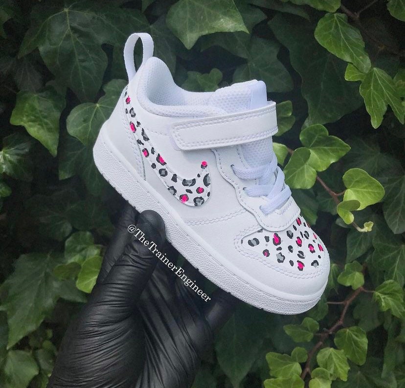Custom Leopard Print Nike Trainers - Etsy